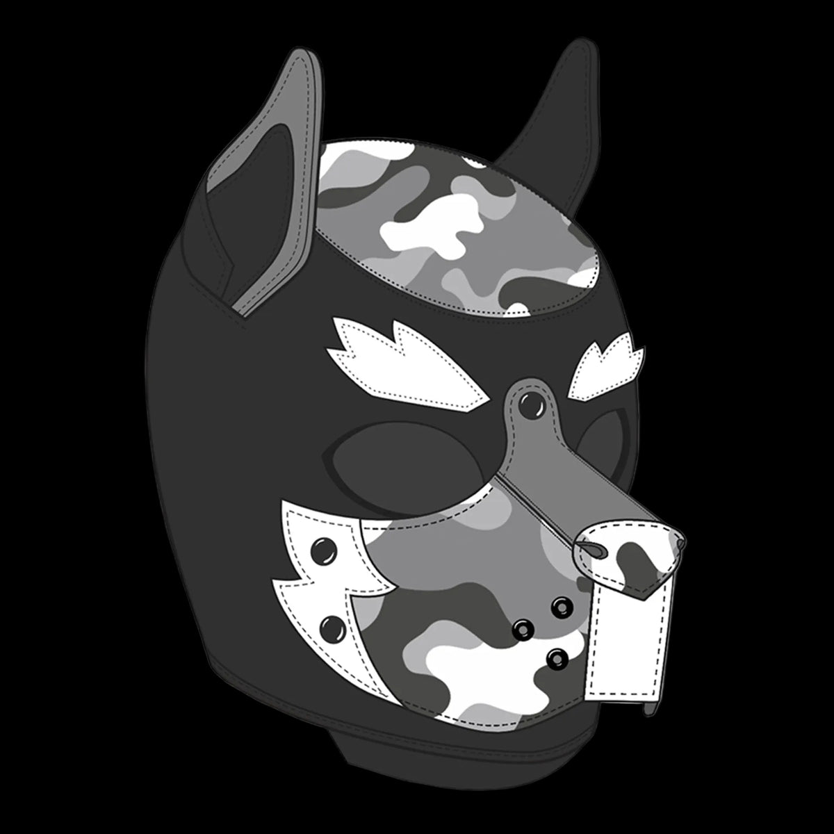 Build Your Own Gibbon Black Puppy Hood – The Pup Play Hub
